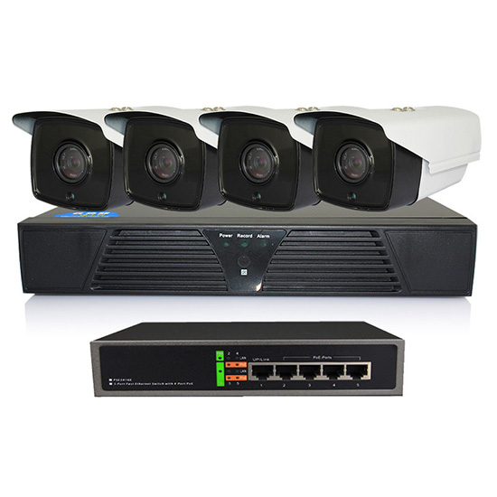 4CH 1080p 2mp HD POE Network Cable Power Supply Waterproof Network ...