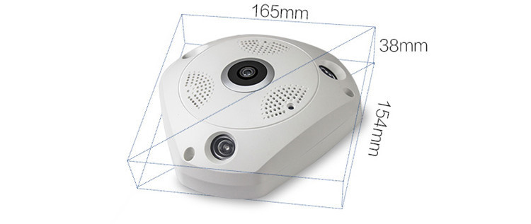 360degree Panorama Fisheye Plastic VR Array IR LED Monitoring Security ...