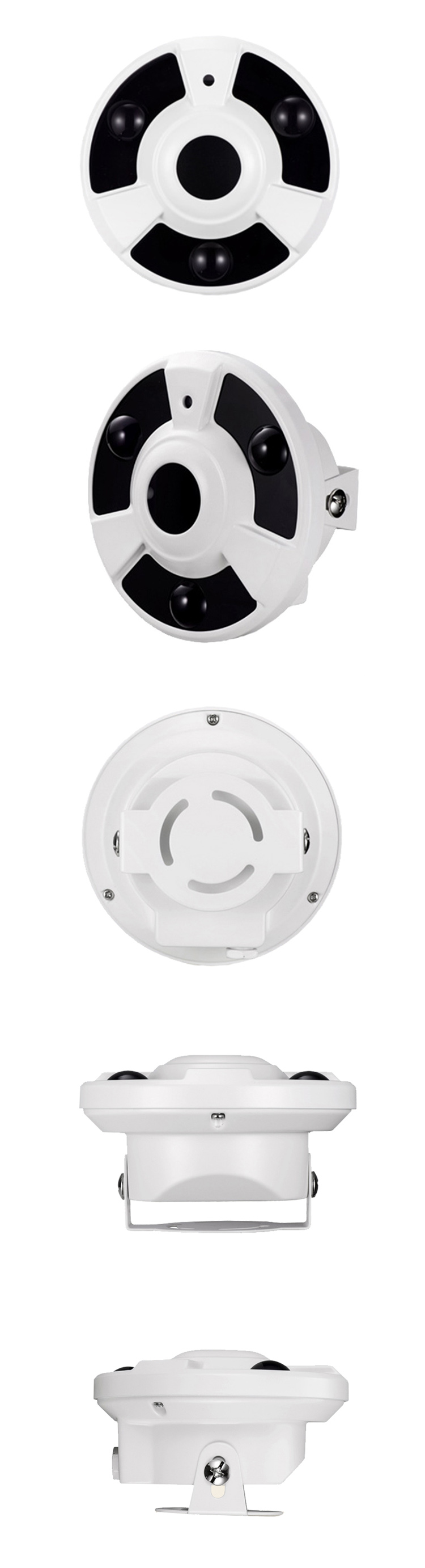 360degree Panorama 3pcs Array IR LED VR Fisheye Ceiling Mounting Metal ...