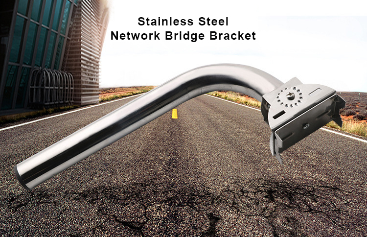 Stainless Steel Wall Pole Mount L-shaped AP Wireless Network Bridge Bracket