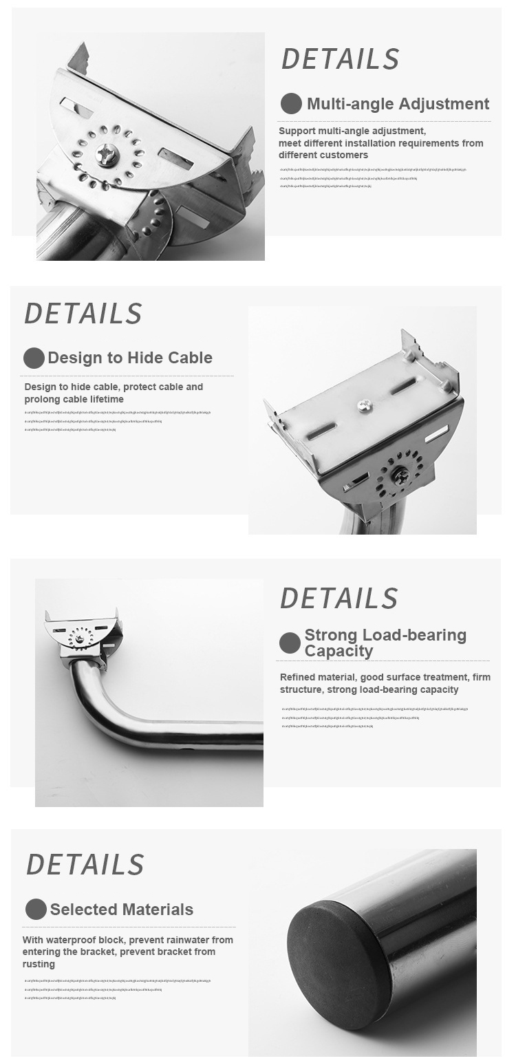 Stainless Steel Wall Pole Mount L-shaped AP Wireless Network Bridge Bracket