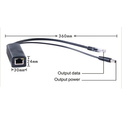 Security Application Isolated Standard Smart POE Power Splitter 48V-12V ...